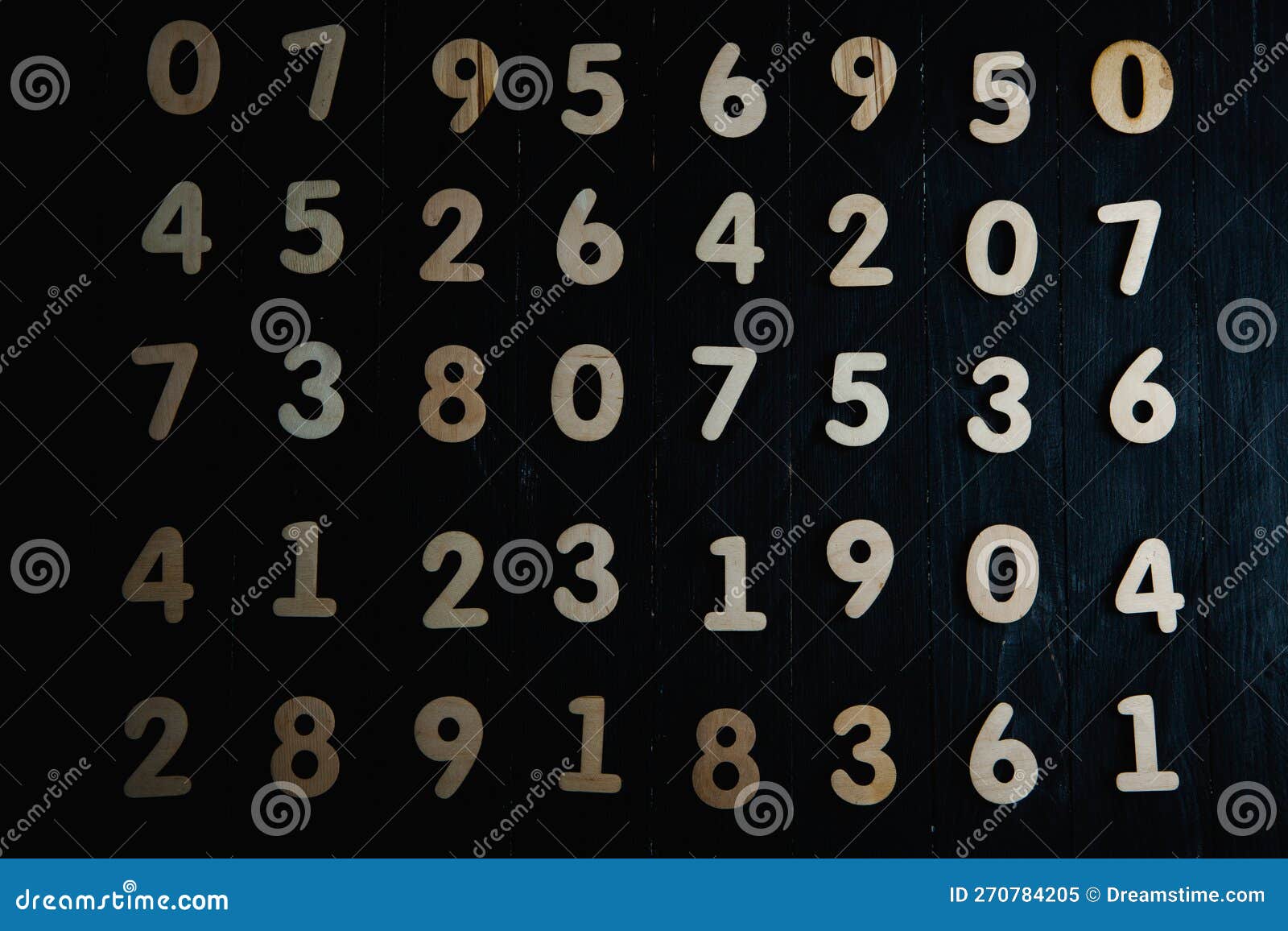 Digital Background with Numbers. Texture of Random Numbers Figures ...