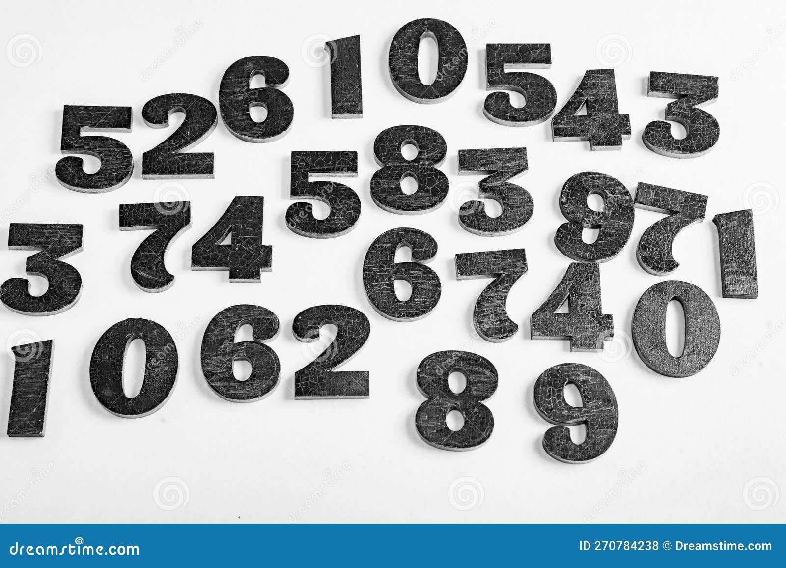 Digital Background with Numbers. Texture of Random Numbers Figures ...