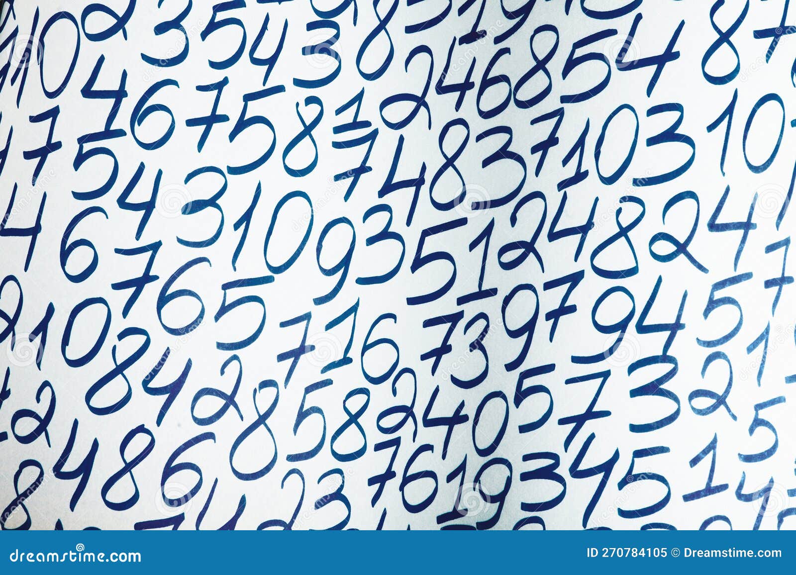 Digital Background with Numbers. Texture of Random Numbers Figures ...