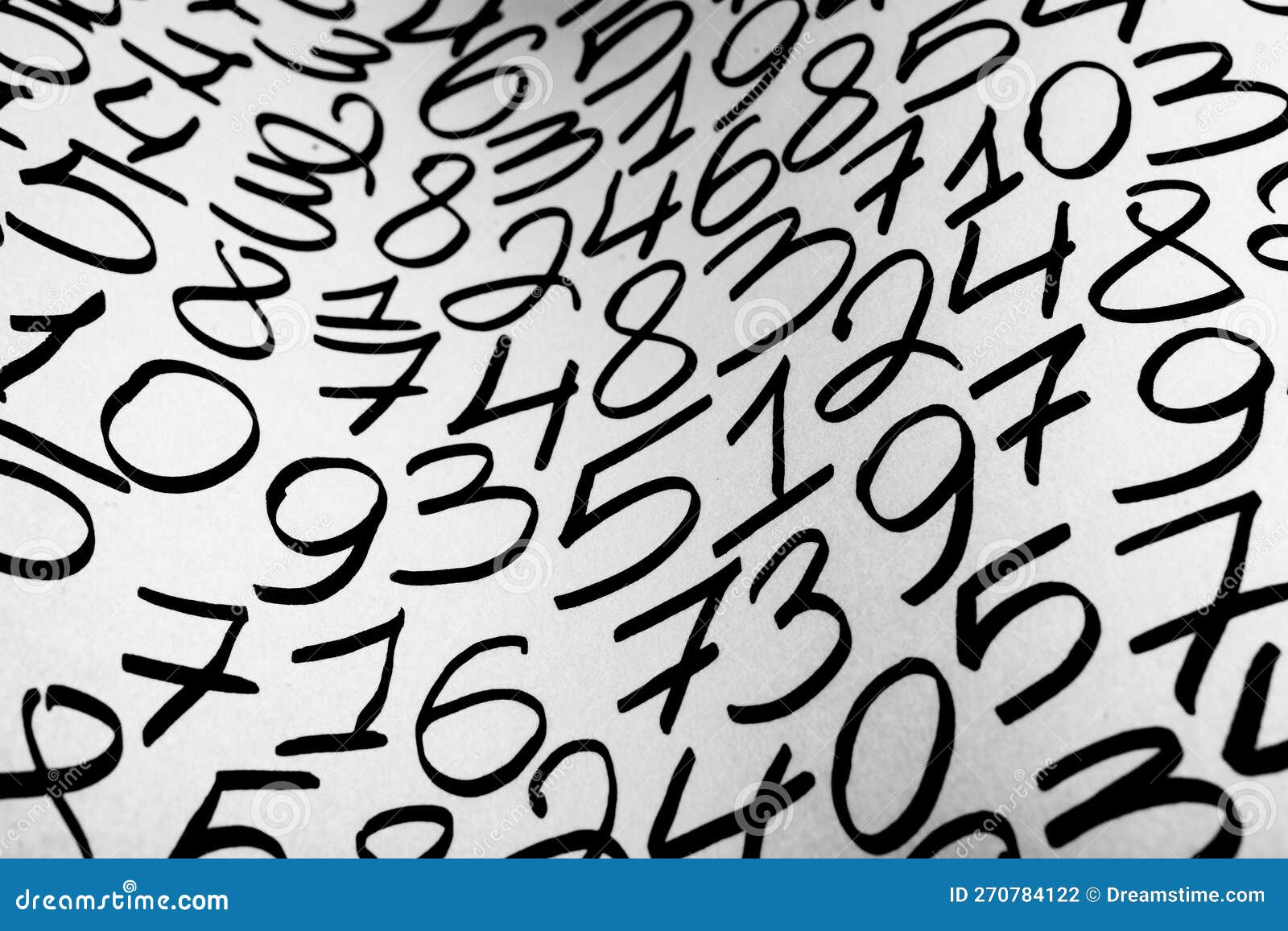 Digital Background with Numbers. Texture of Random Numbers Figures ...