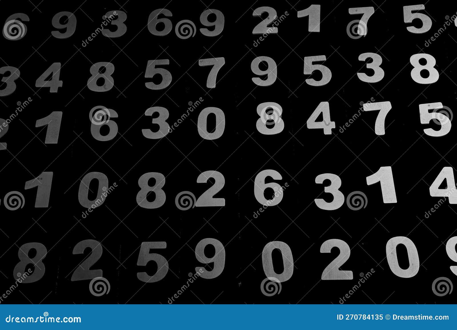 Digital Background with Numbers. Texture of Random Numbers Figures ...