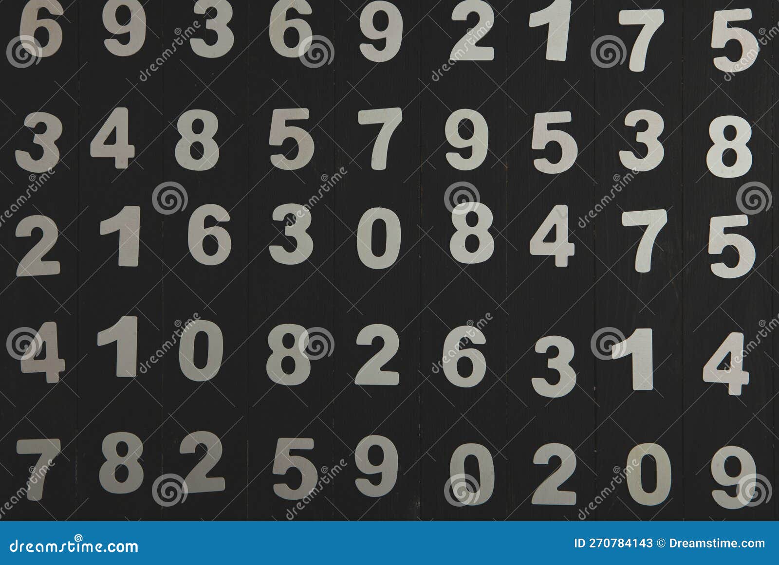 Digital Background with Numbers. Texture of Random Numbers Figures ...