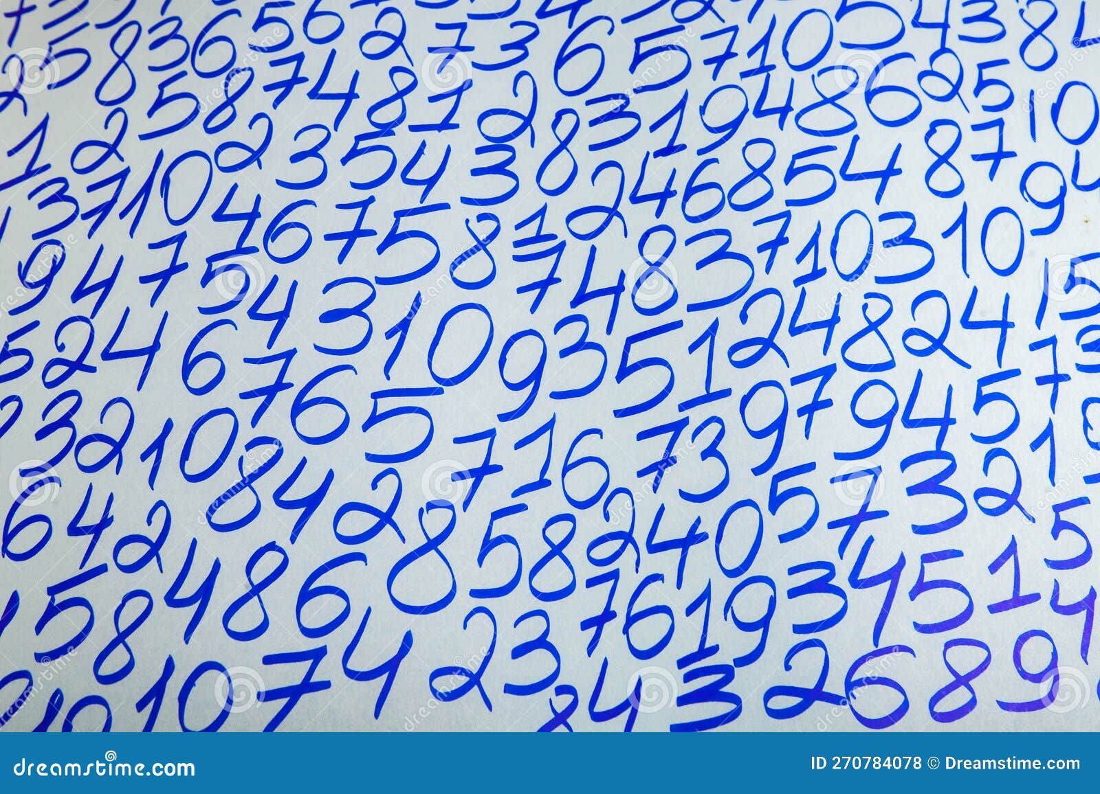 Digital Background with Numbers. Texture of Random Numbers Figures ...