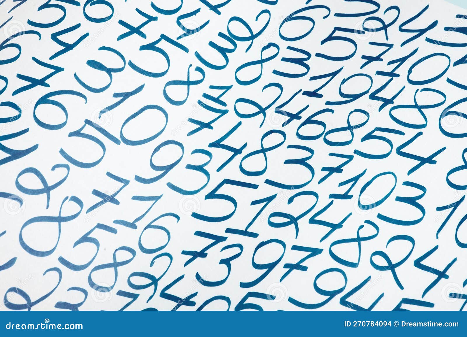 Digital Background with Numbers. Texture of Random Numbers Figures ...