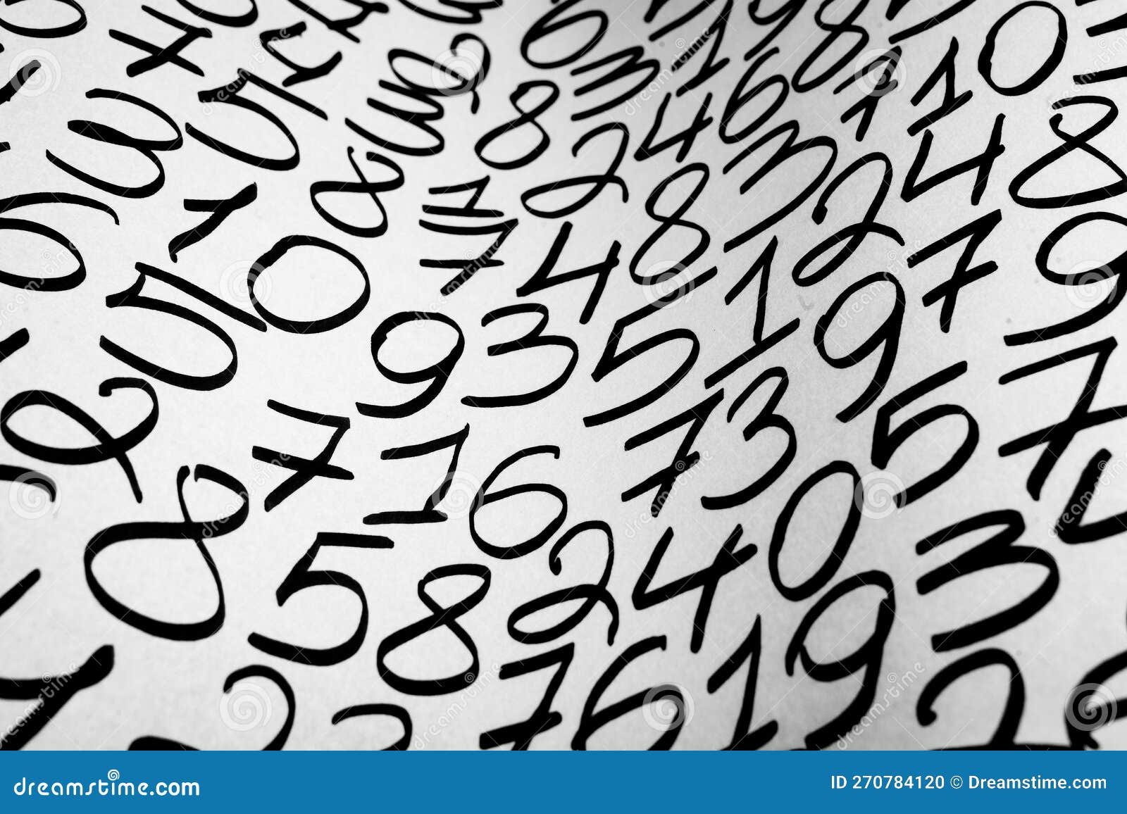 Digital Background with Numbers. Texture of Random Numbers Figures ...
