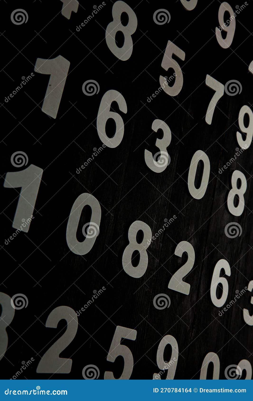 Digital Background with Numbers. Texture of Random Numbers Figures ...