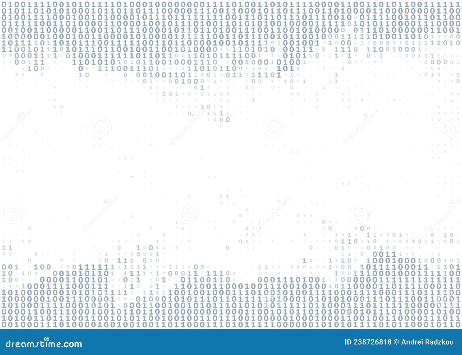 Digital Background With Ones And Zeros Pattern With Binary Code Stock Vector Illustration Of