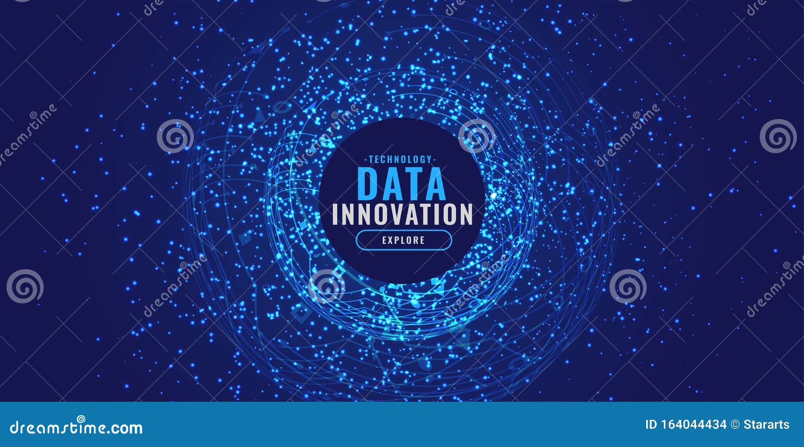 Digital Background with Particles Burst Technology Concept Stock Vector ...