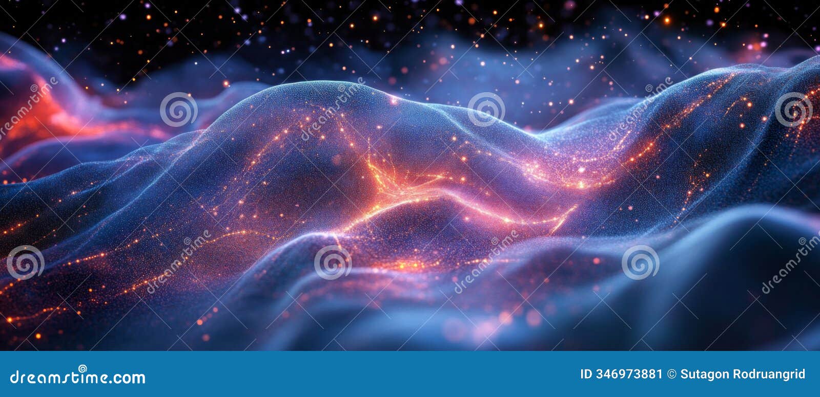 Digital Background Perfect for Tech Processes, Neural Networks, Artificial Intelligence, Data ...