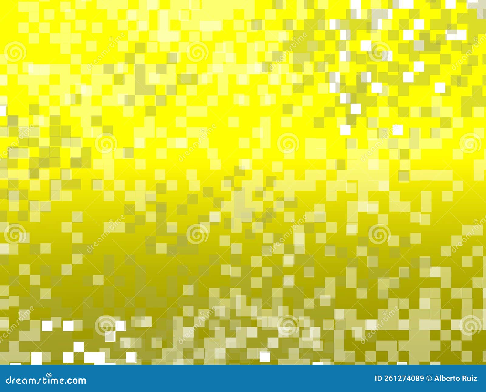 Digital Background with Pixels Over Yellow Light Stock Illustration ...