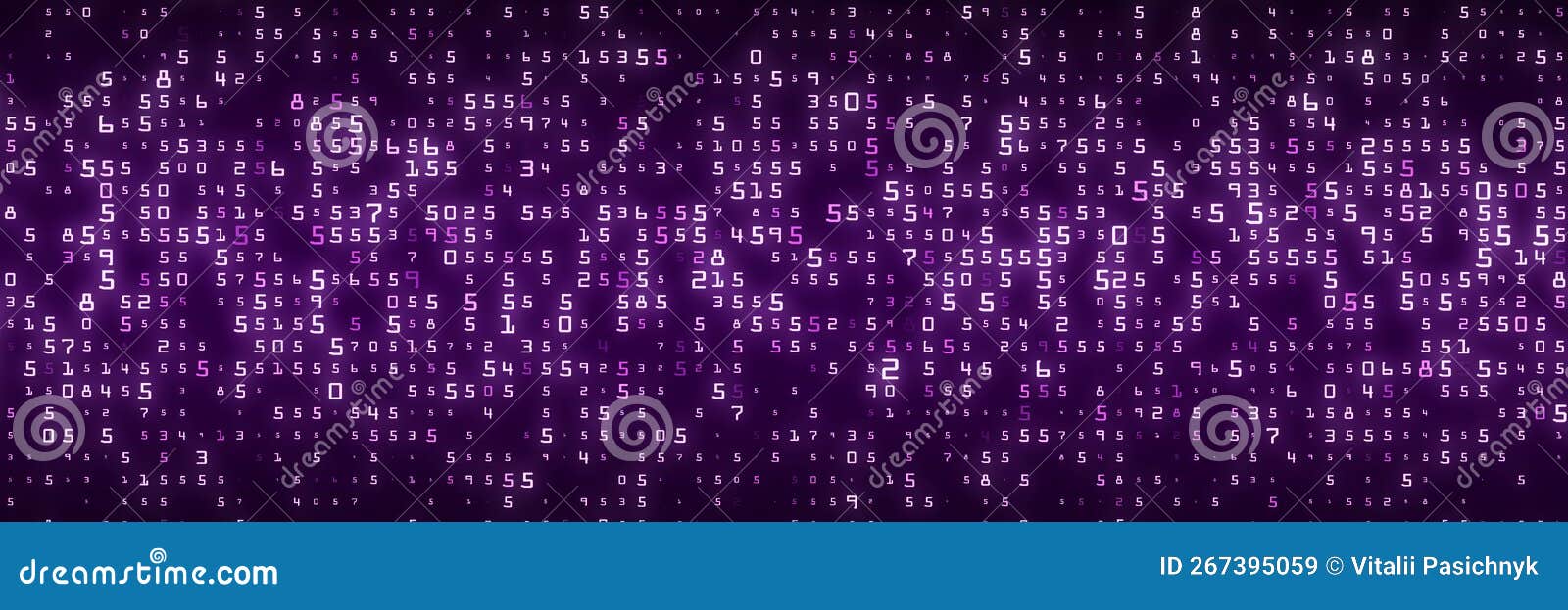 Digital Background Purple Matrix Coding Or Hacking Concept Abstract