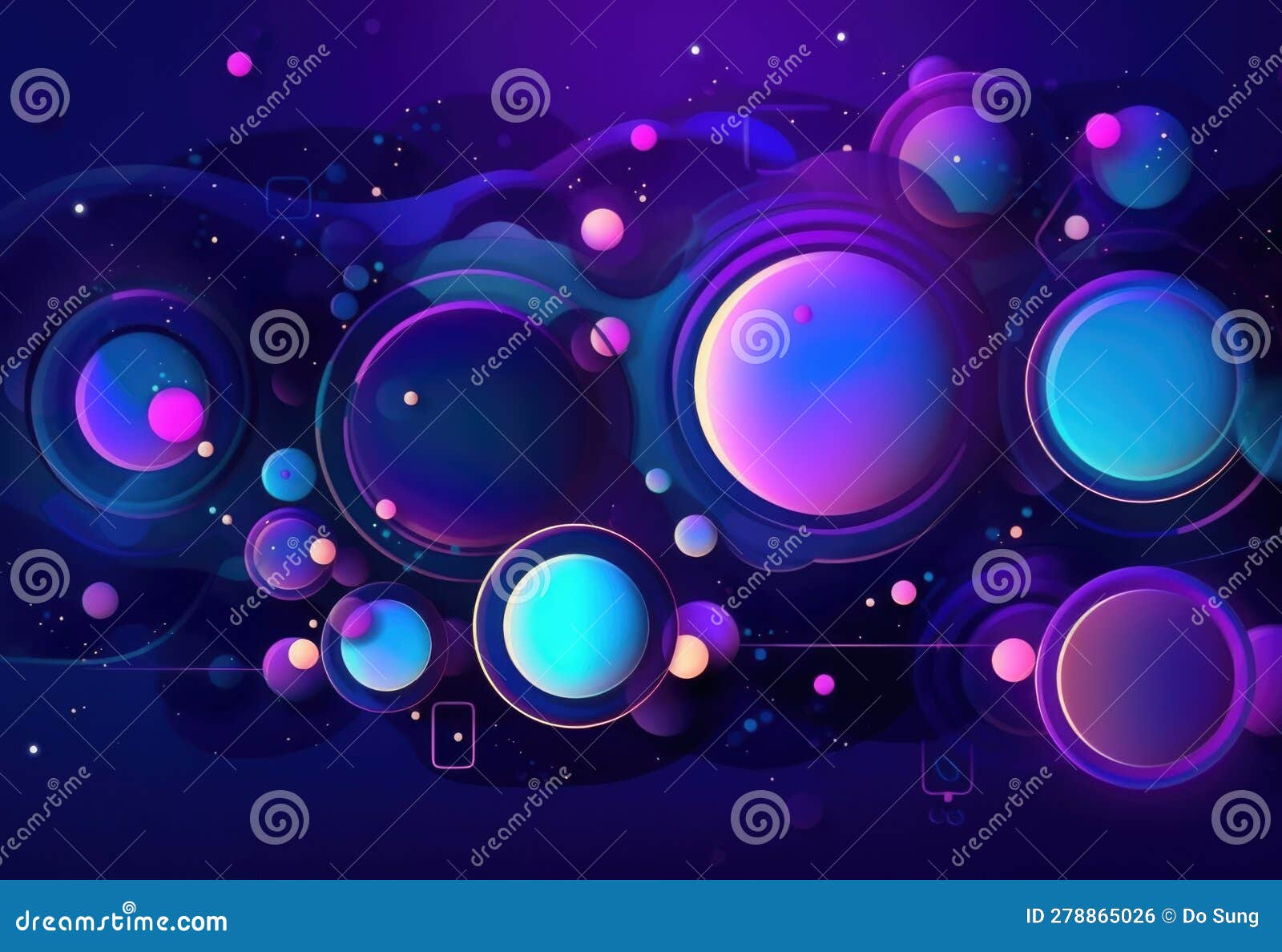 Beautiful Digital Background Stock Illustration - Illustration of ...