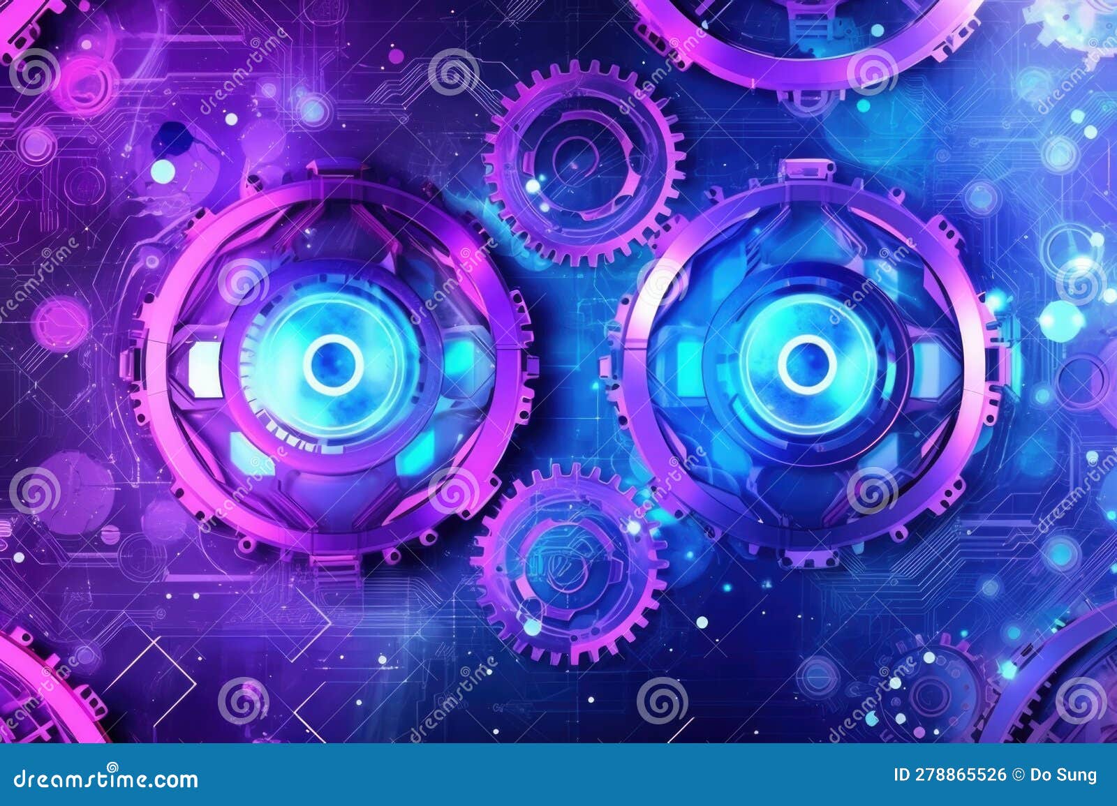 Beautiful Digital Background Stock Illustration - Illustration of ...
