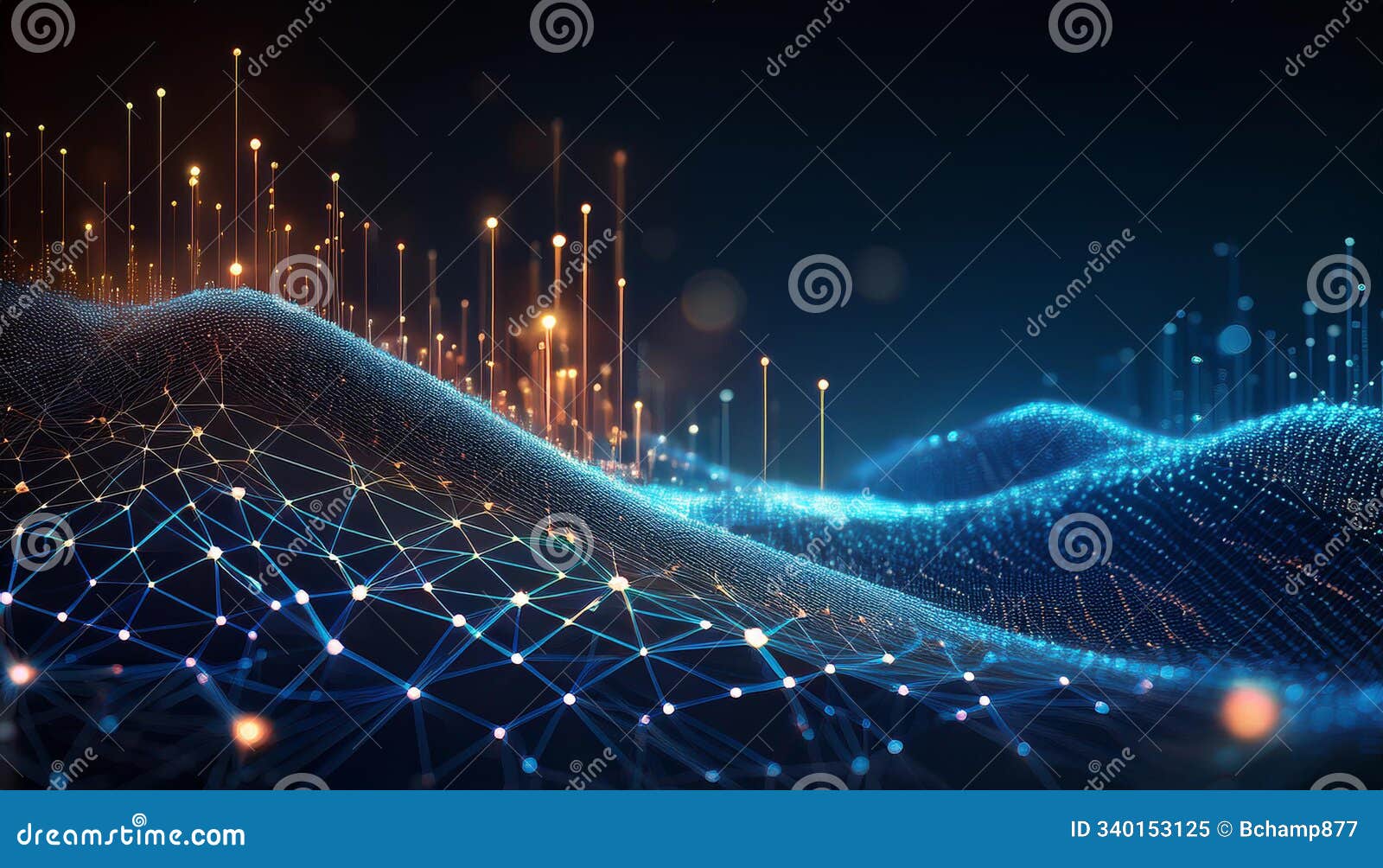 Digital Background Reflecting Network Abilities Technological Processes Digital Storage Science ...