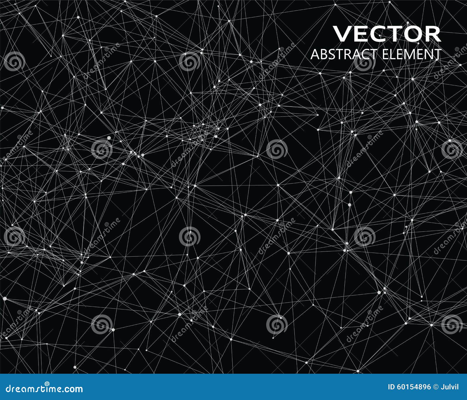 Digital Background with White Geometric Particles Stock Vector ...