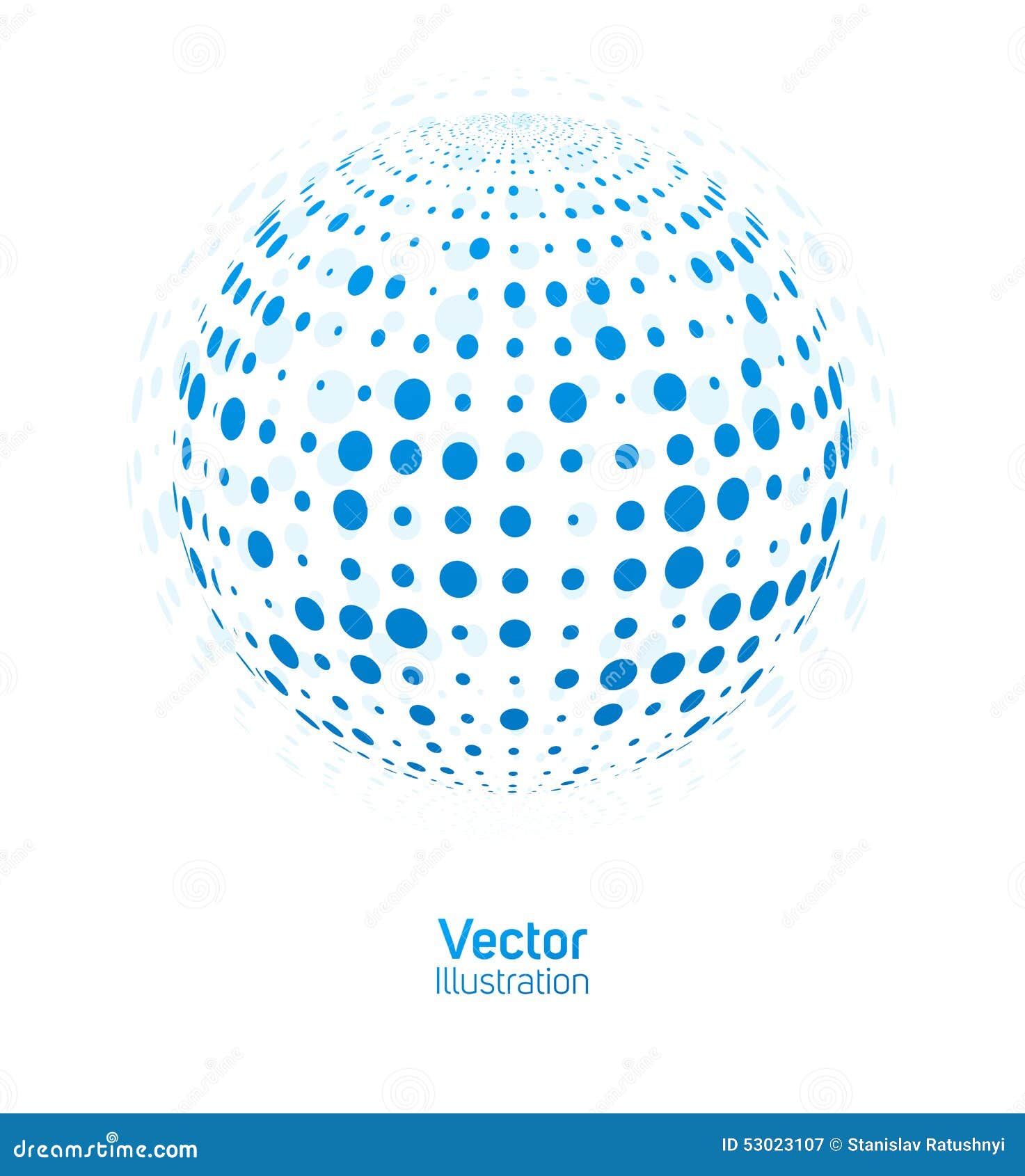 Digital ball stock vector. Illustration of background - 53023107