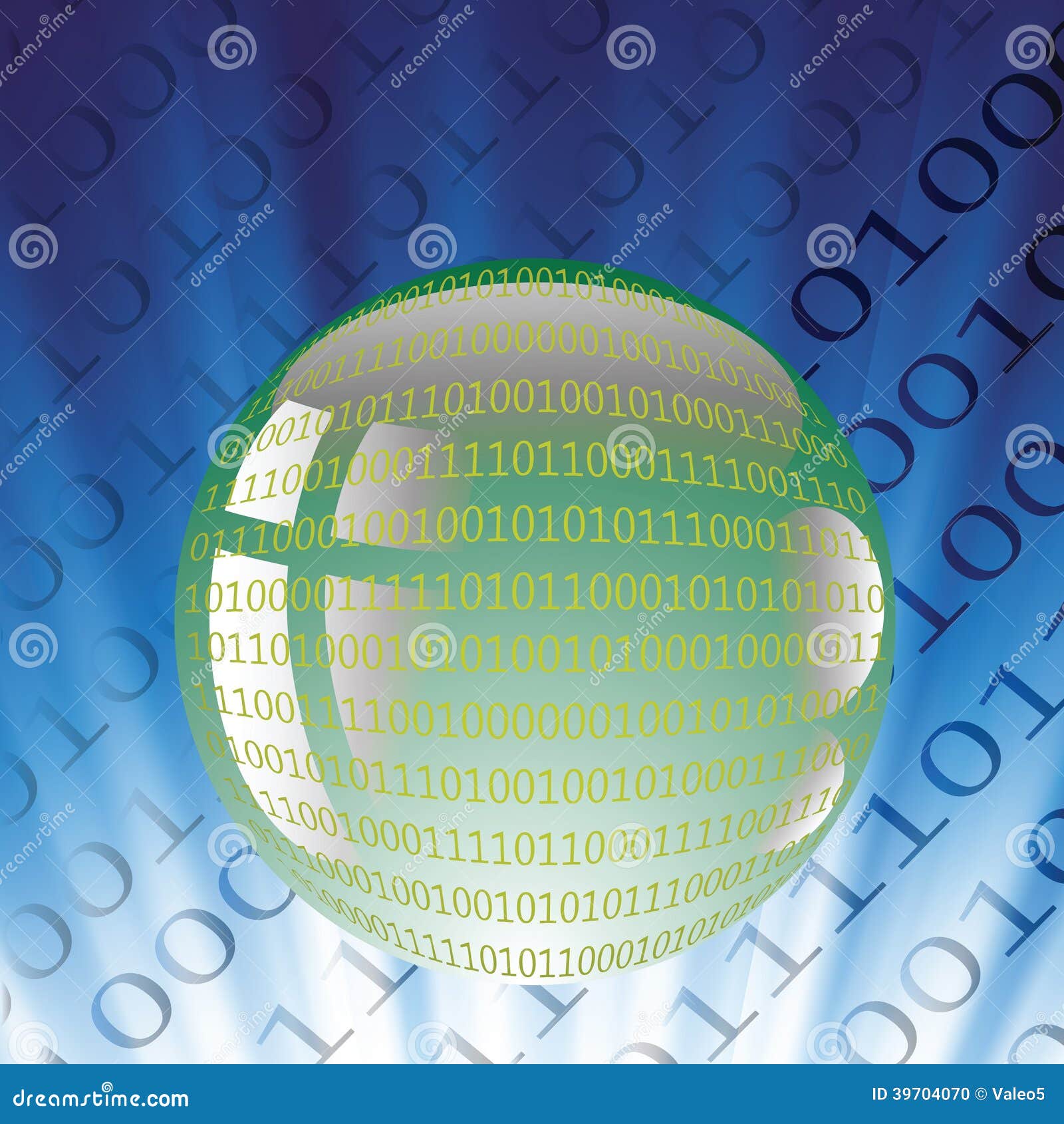 Digital ball stock vector. Illustration of ideas, digitally - 39704070