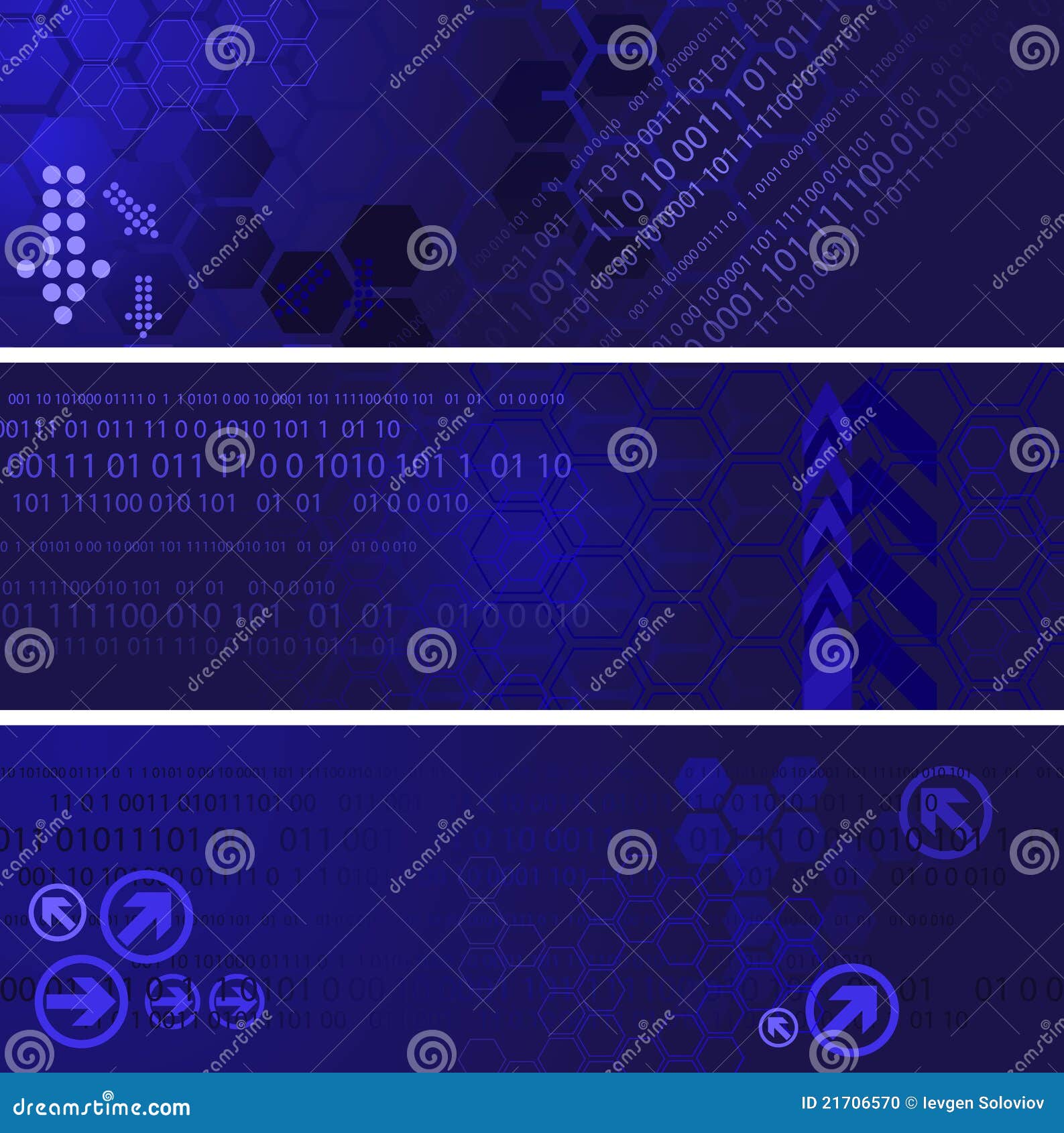 Digital banners stock vector. Illustration of composition - 21706570