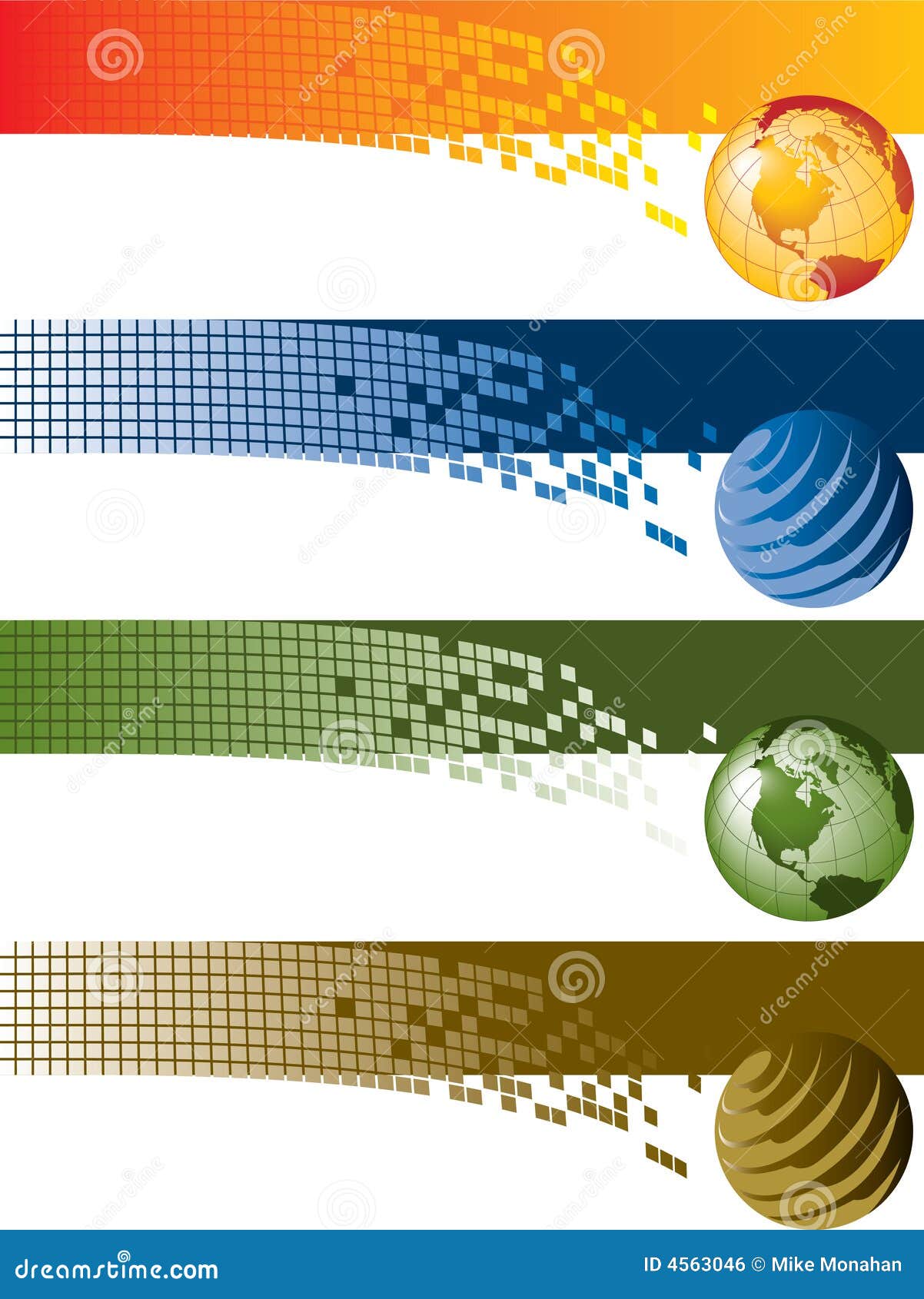 Digital Banners stock vector. Illustration of newage, graphic - 4563046