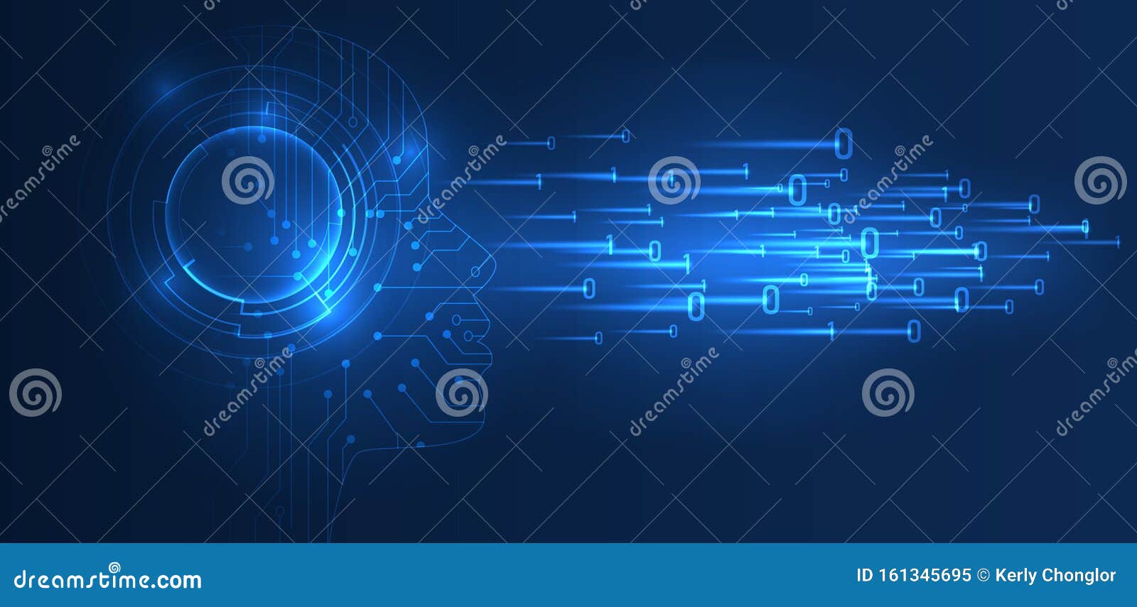 Innovation Futuristic Digital Data Binary Code Background Technology ,with Hologram Switch On ...