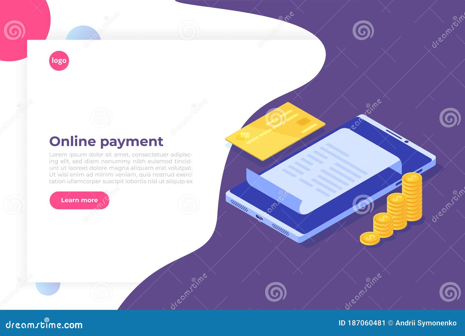 Digital Bill, Electronic Receipt or Invoice Vector Illustration ...