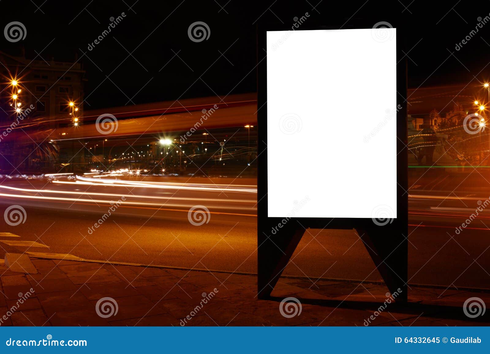 Digital Billboard with Clear Copy Space Screen Background for Your Text ...