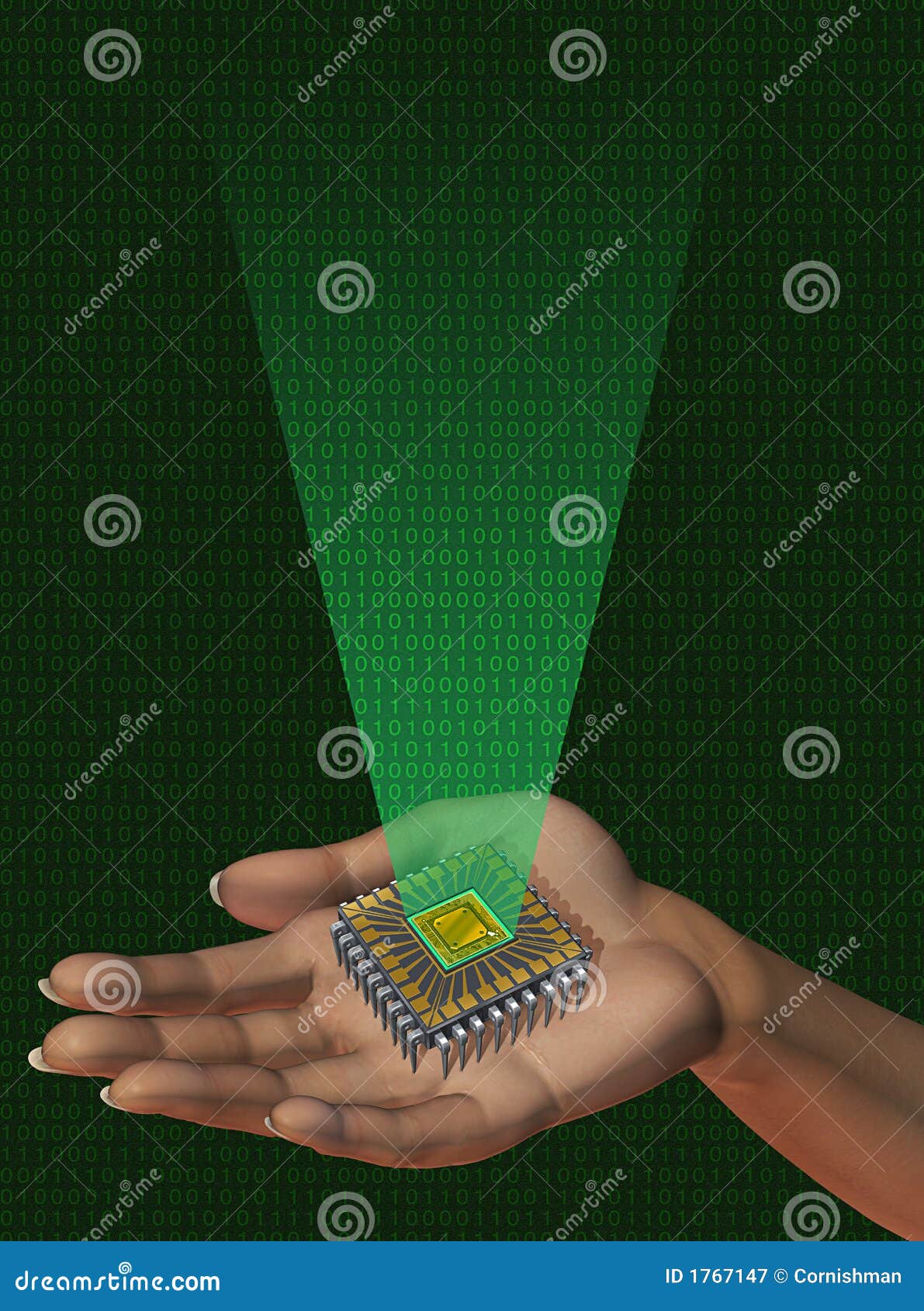 Digital Binary stock illustration. Illustration of matrix - 1767147