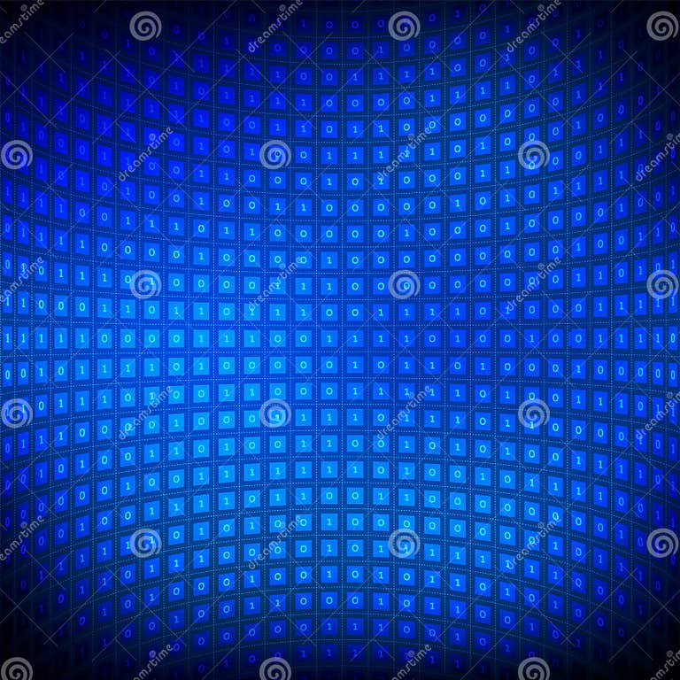 Digital Binary Code Background Big Data And Programming Hacking Deep Decryption And Encryption
