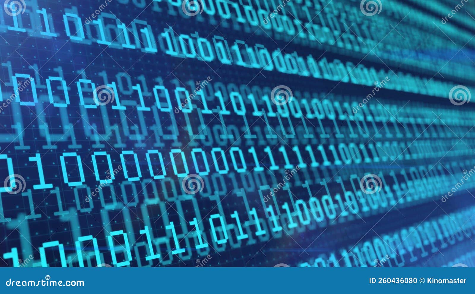 Digital Binary Code Background Composed By A Sequence Of Zero And One Number Abstract