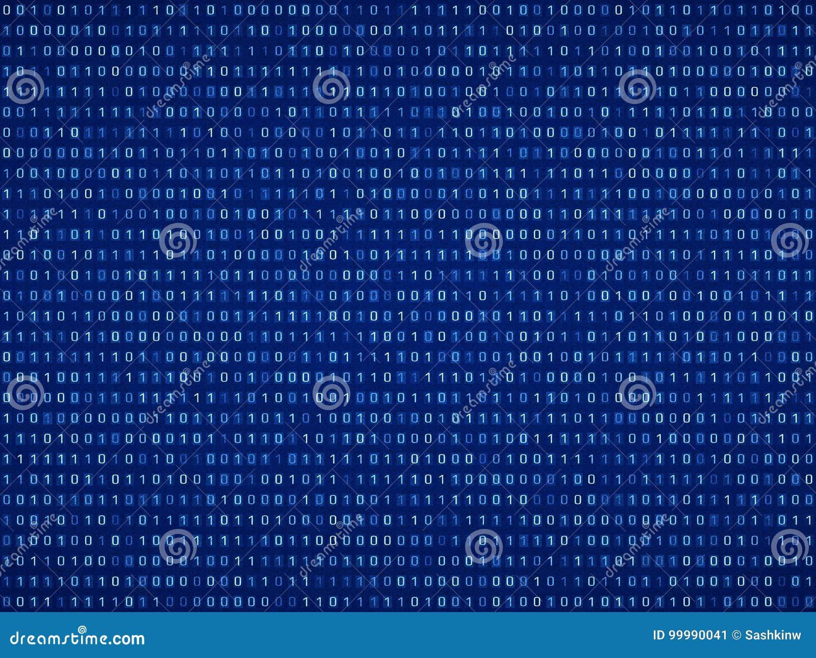 Digital Binary Code Background Stock Illustration - Illustration of ...