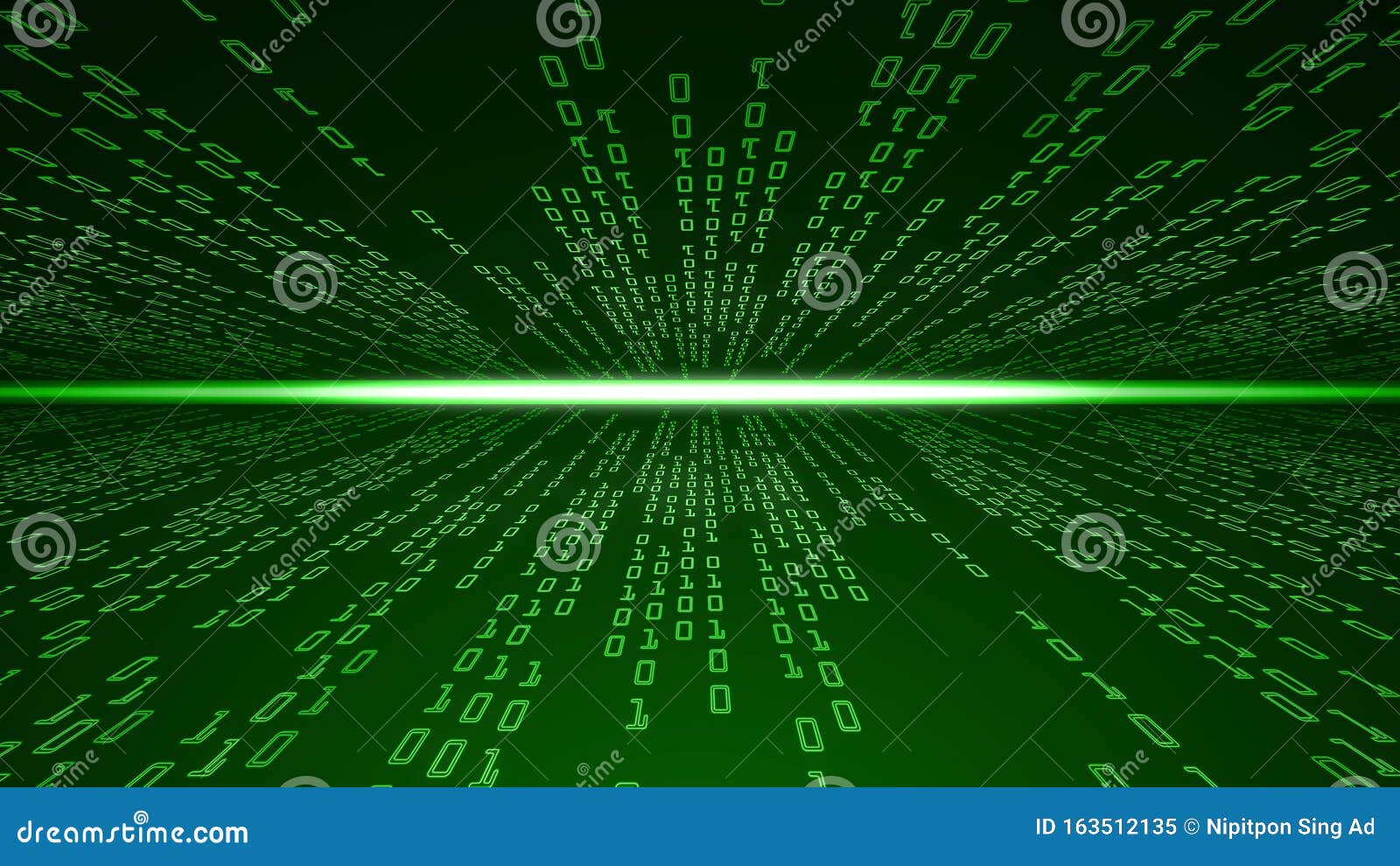 Digital Binary Code Background Technology Data Binary Code Network With Technology And