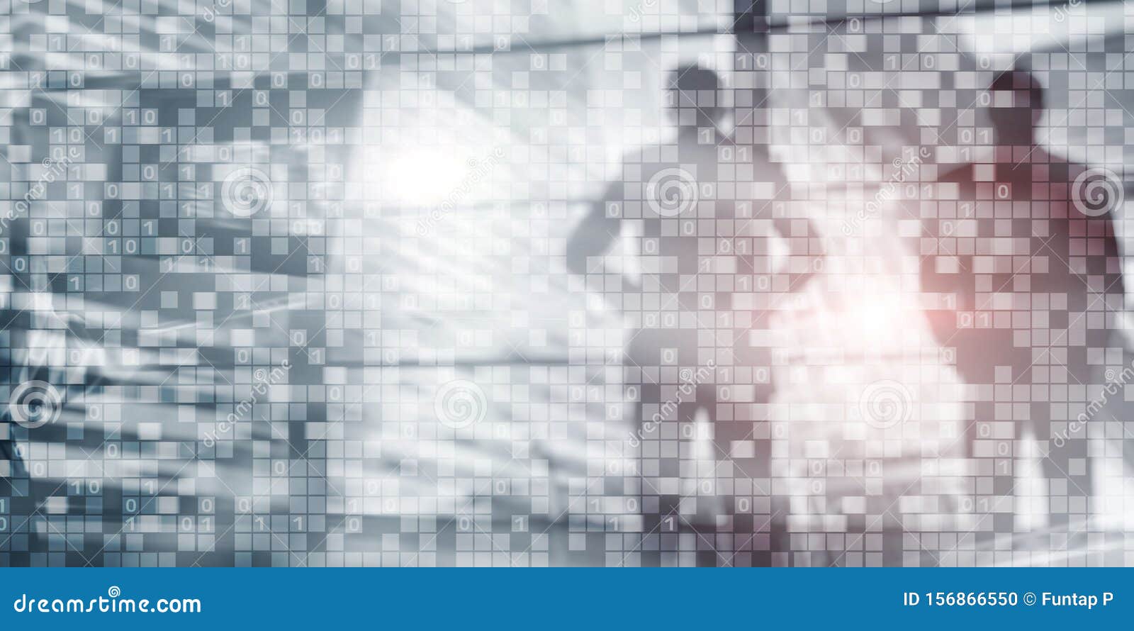 Digital Binary Code Business Background. Matrix Abstract Futuristic Wallpaper. Stock ...