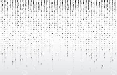 Digital Binary Code. Computer Matrix Data Falling Numbers, Coding ...