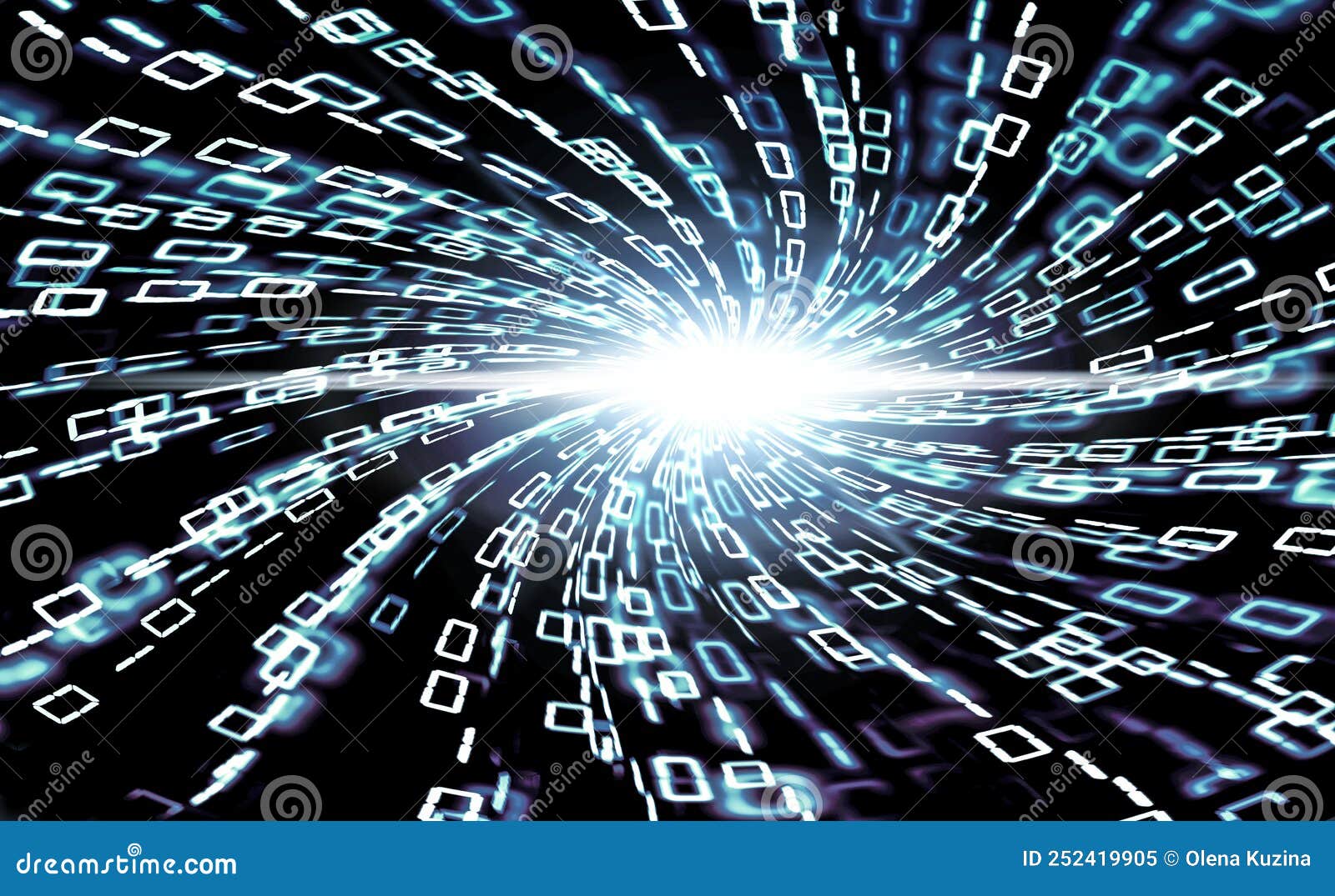 Digital Binary Code Concept Stock Illustration Stock Illustration ...