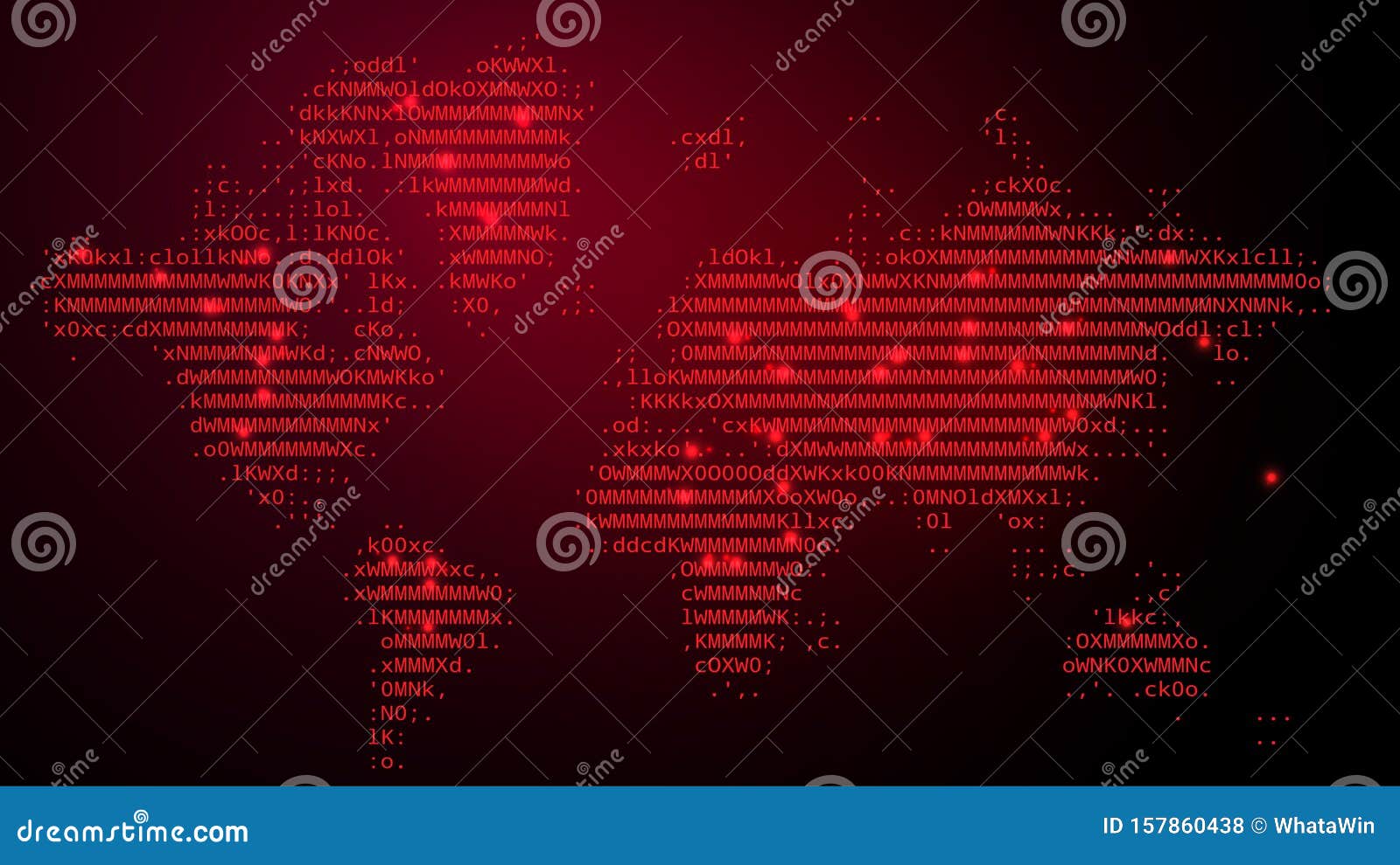 Digital Binary Code on Dark Red BG with World Map Stock Illustration ... Digital Binary Code on Dark Red BG with World Map Stock Illustration ...