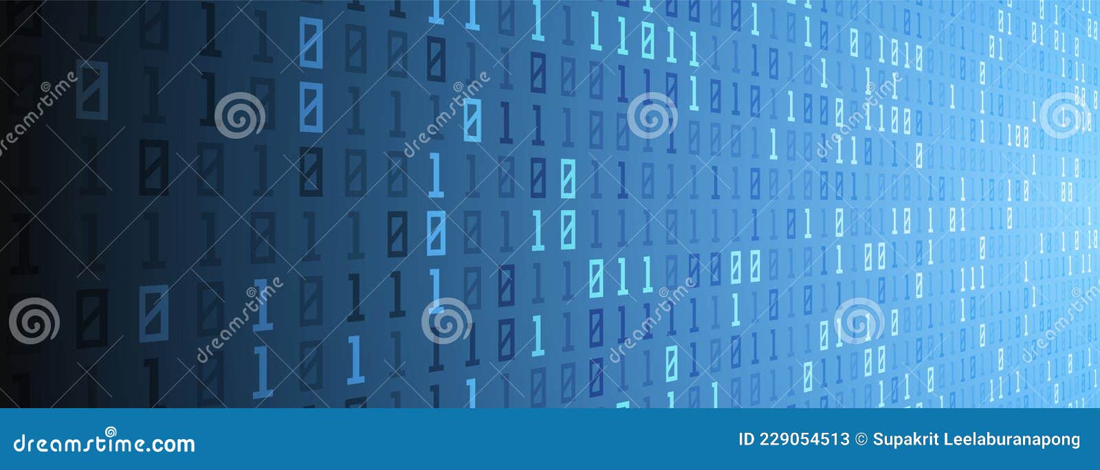 Digital Binary Code Data Background, Computer Numbers,technological Concept Stock Vector ...