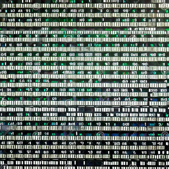 1248 Digital Binary Code: a Futuristic and High-tech Background Featuring Digital Binary Code in ...