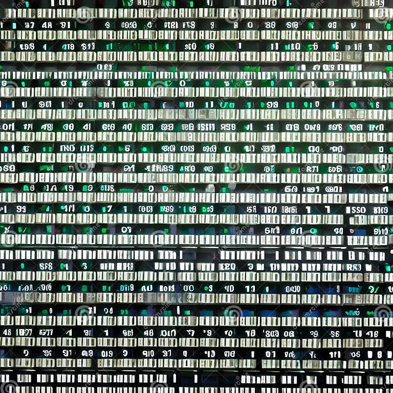 1248 Digital Binary Code: a Futuristic and High-tech Background Featuring Digital Binary Code in ...