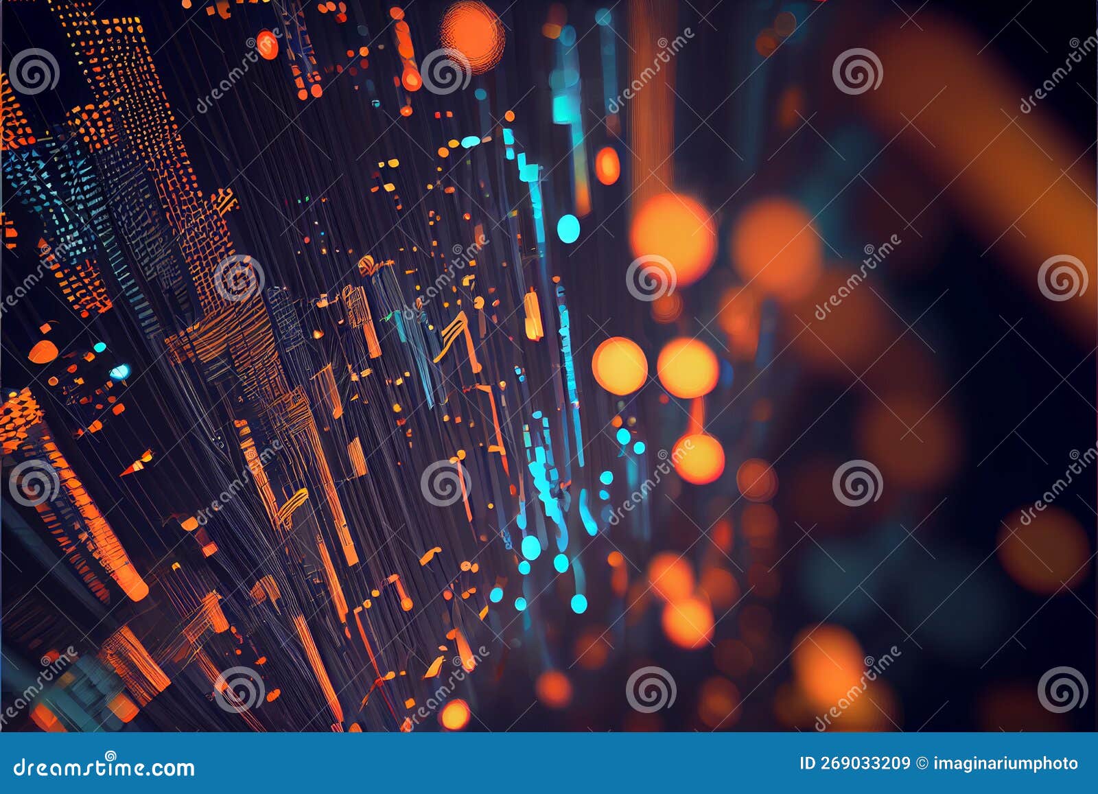 Digital Binary Code Matrix Background - 3D Rendering of a Scientific Technology Data Binary Code ...