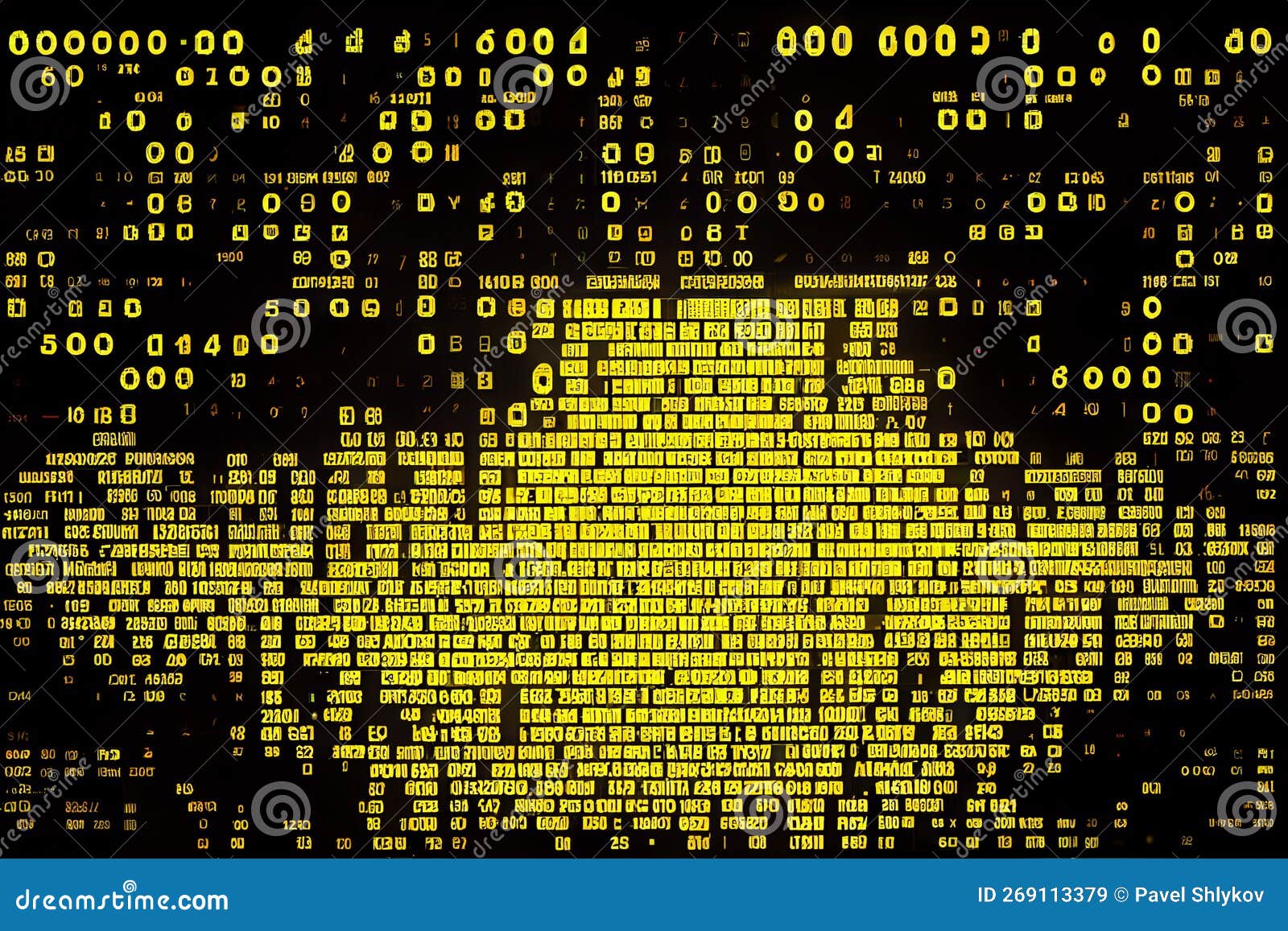 Digital Binary Code Matrix Background Stock Image Image Of Pattern Data 269113379