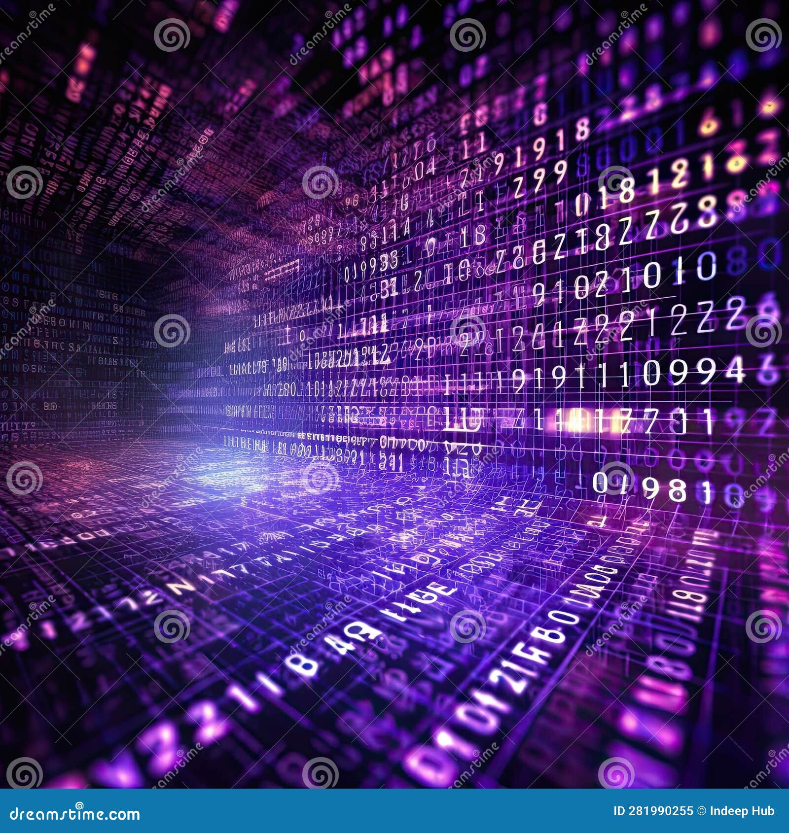 Digital Binary Code Matrix Background A Futuristic Visualization Of Technological Data Network 3781