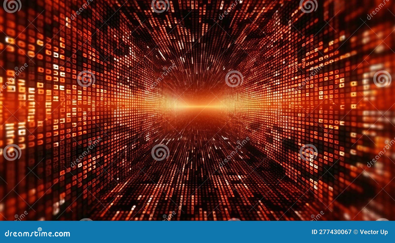Digital Binary Code Matrix Background. Generative AI Stock Image - Image of tech, coding: 277430067