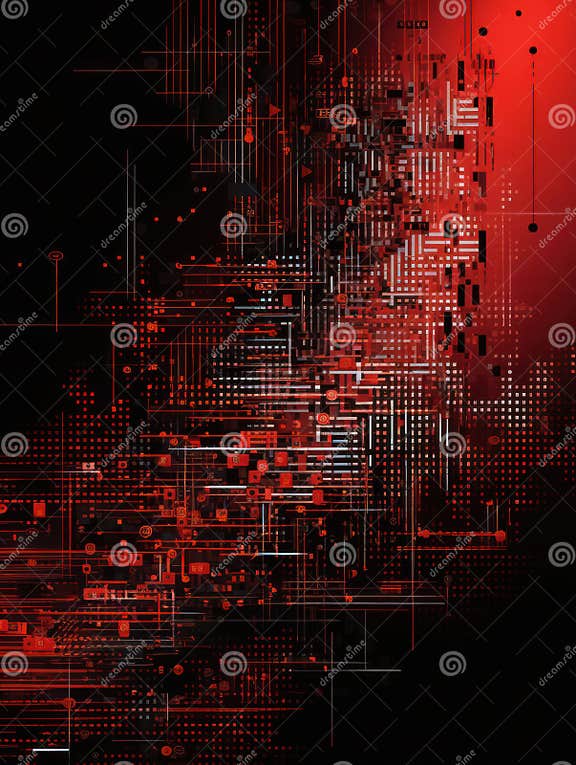 Digital Binary Code Matrix Background Scientific Technology Data Binary Code Network Conveying
