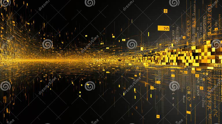 Digital Binary Code Matrix Background - Scientific Technology Data Binary Code Network Conveying ...