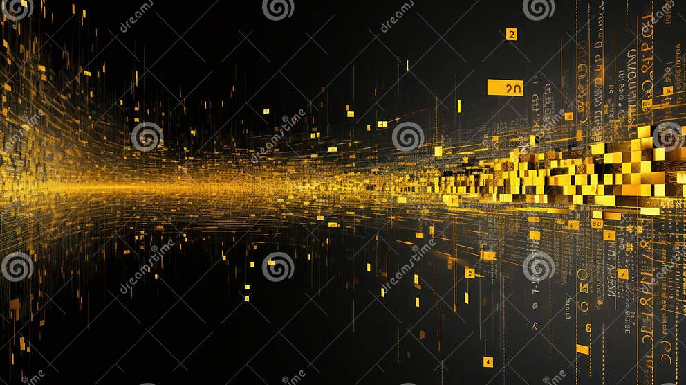 Digital Binary Code Matrix Background - Scientific Technology Data ...