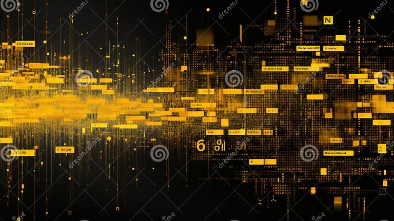 Digital Binary Code Matrix Background - Scientific Technology Data Binary Code Network Conveying ...