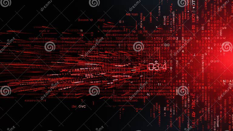 Digital Binary Code Matrix Background - Scientific Technology Data Binary Code Network Conveying ...