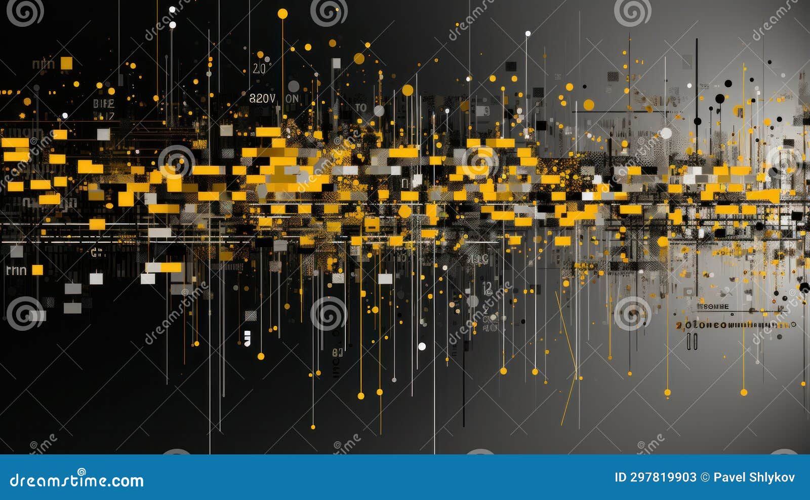 Digital Binary Code Matrix Background Scientific Technology Data Binary Code Network Conveying
