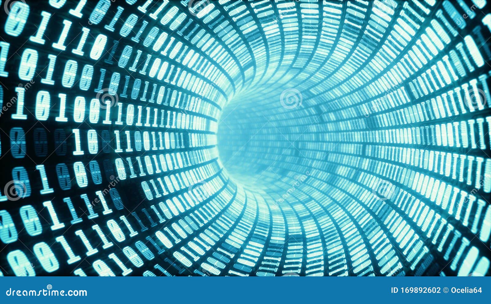 Digital Binary Code Tunnel Blue Stock Illustration - Illustration of ... Digital Binary Code Tunnel Blue Stock Illustration - Illustration of ...