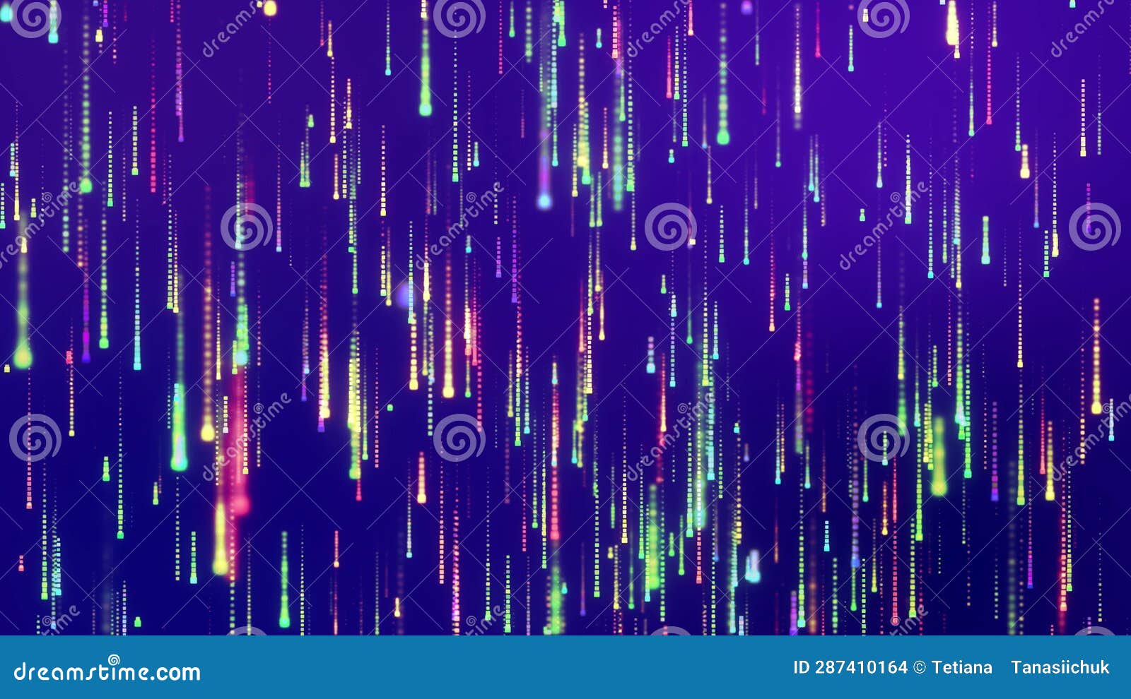Digital Binary Data, Streaming Code Background. Background Matrix ...